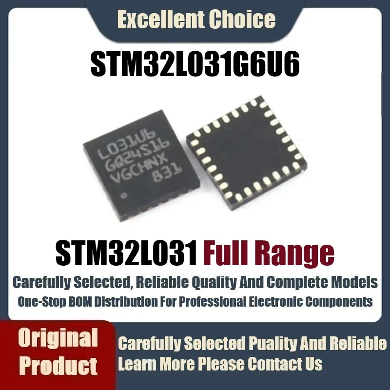 5Pcs-Lot-Original-Genuine-SMD-STM32L031G6U6-STM32L031-G6U6-L031U6 ...