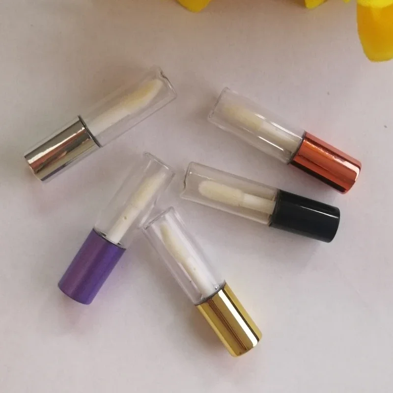 1.2ML Empty Lip Gloss Tubes Rose Gold DIY Plastic Elegant Liquid ...
