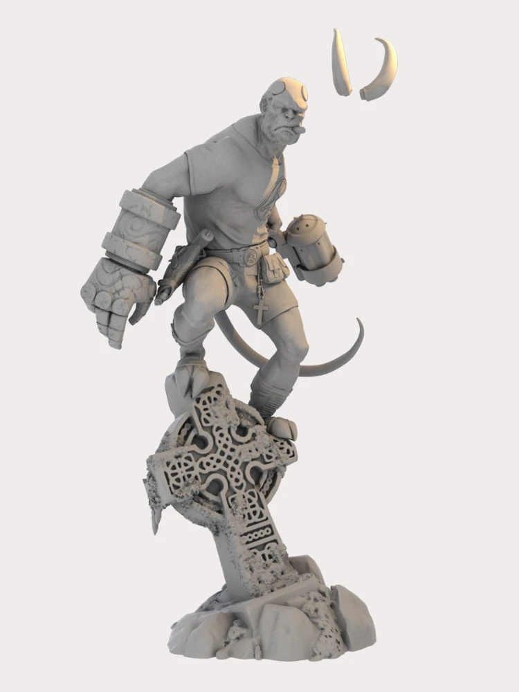 1/24 Scale Full Height 120mm Resin Doll Figure Resin Model Kit Demon ...