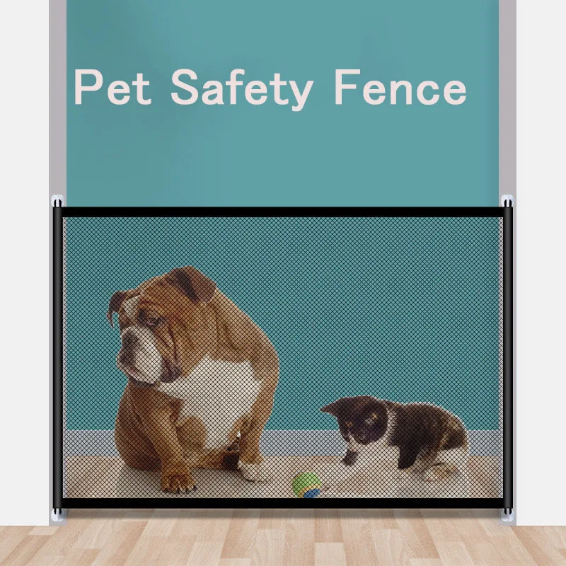 Pet-Dog-Barrier-Fence-Portable-Breathable-Mesh-isolation-net-fold-punch ...