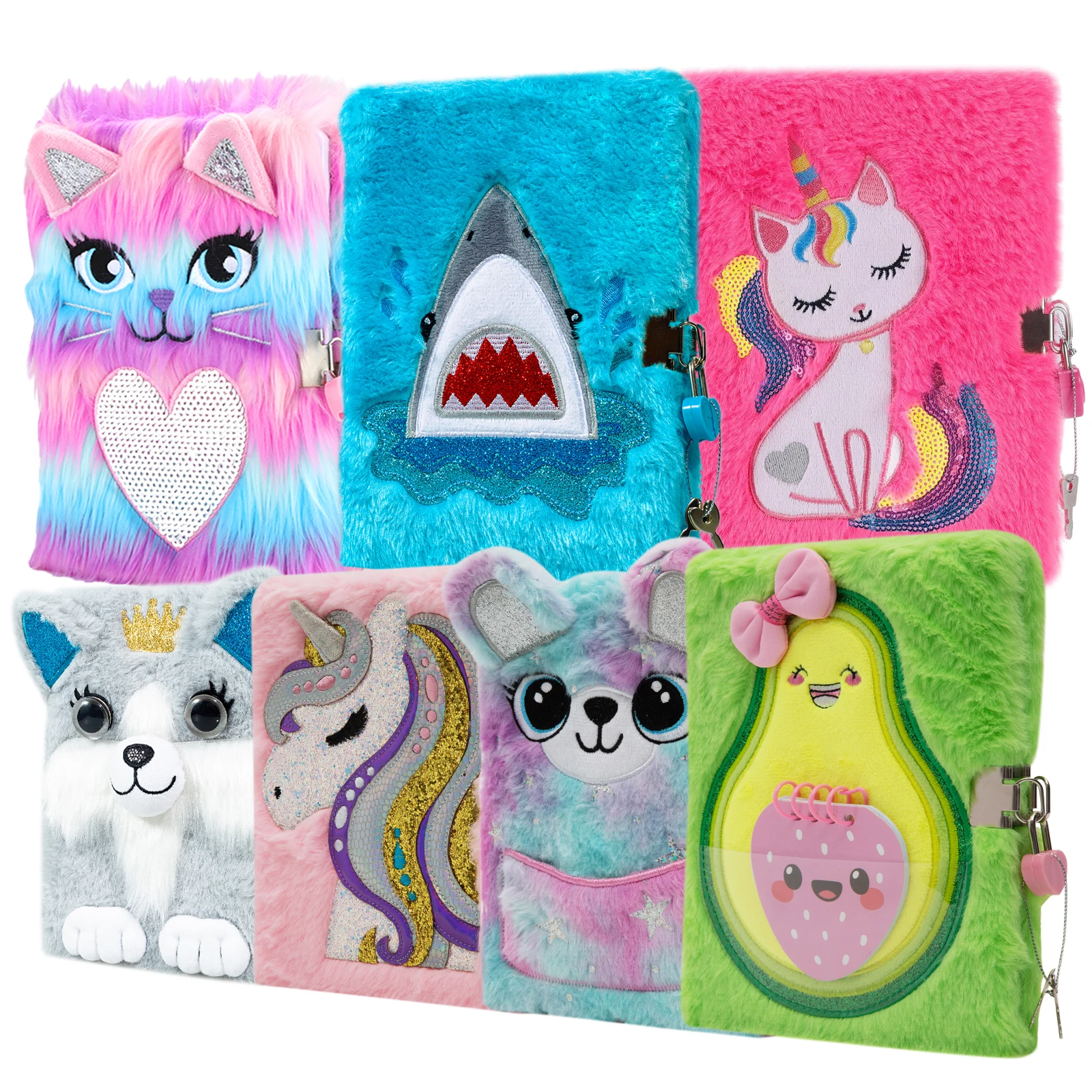 Diary-for-Boys-with-Lock-and-Keys-Cute-Plush-Diary-Secret-Diary-Writing ...