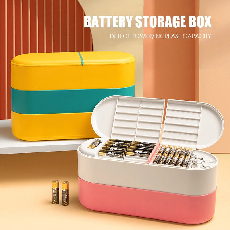 Battery-Storage-Boxes-Data-Cable-Charger-Storage-Organizer-Box-Battery ...