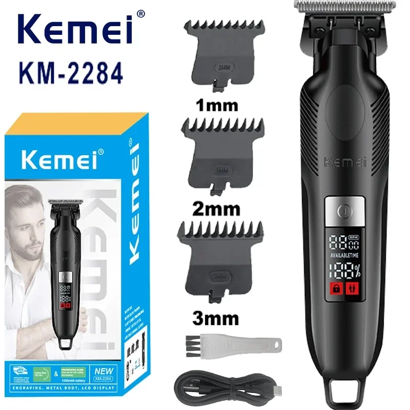 KEMEI-KM-2284-Battery-Powered-Hair-Trimmers-Powder-Metallurgy-Cutter ...