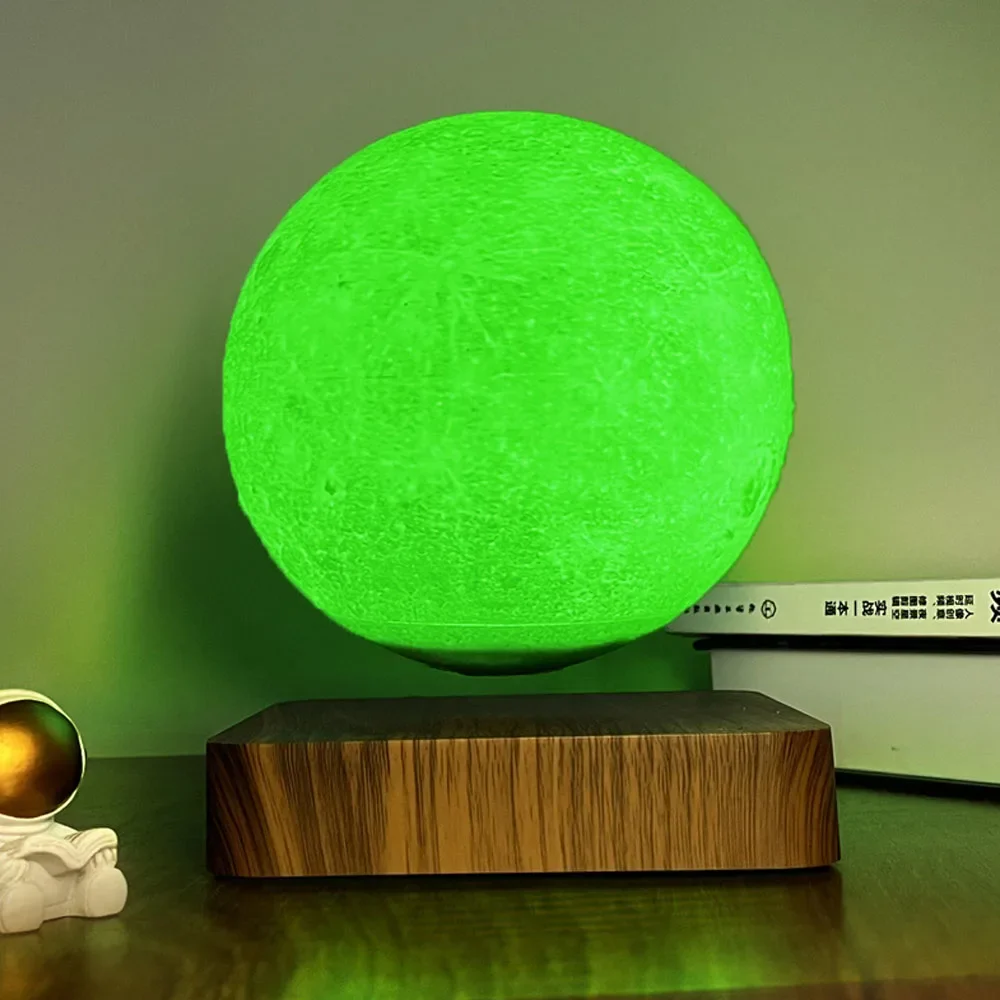 Creative-3D-Magnetic-Levitation-RGB-Moon-Lamp-Rotating-LED-Night-Light ...