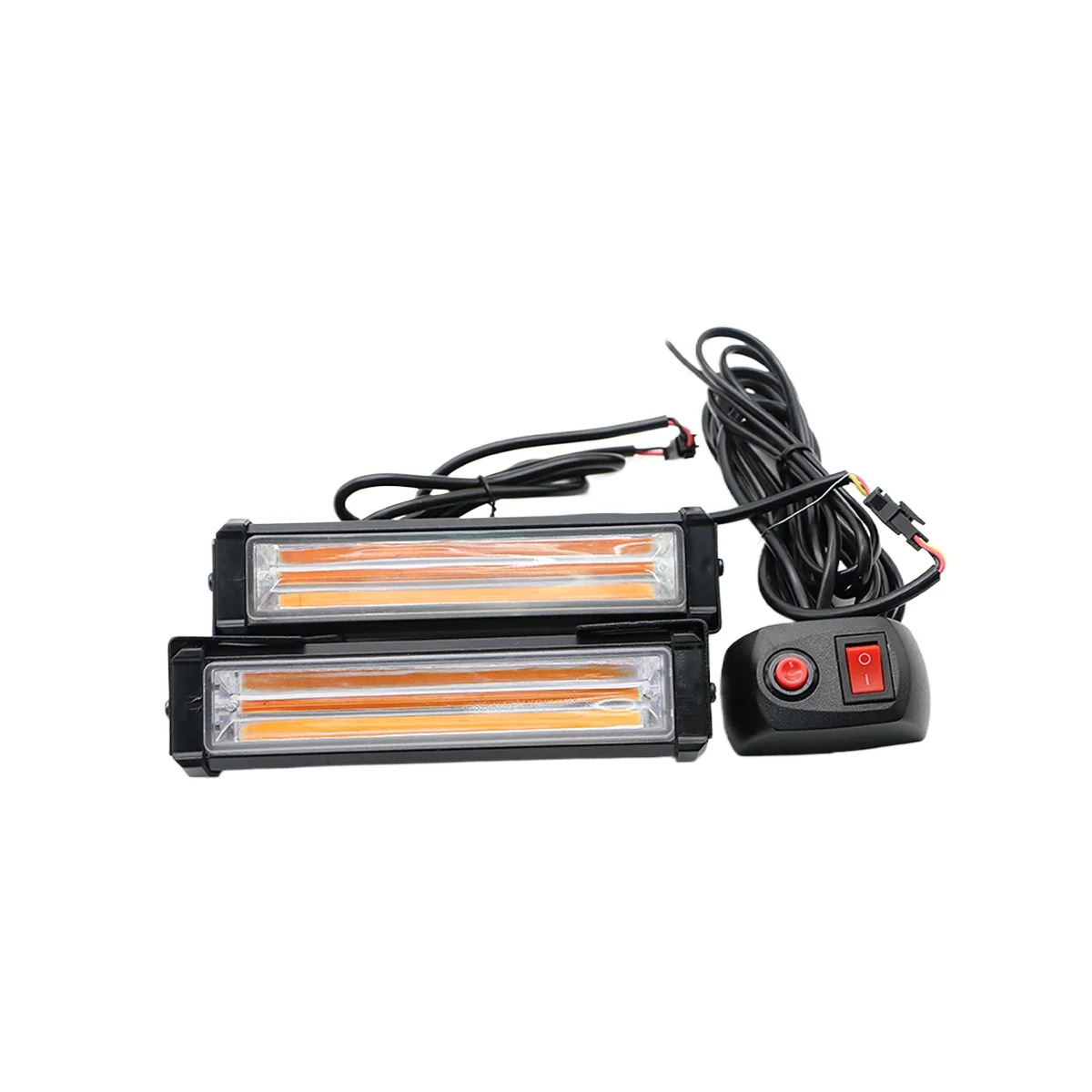 High Power LED Strobe Light For Car Red Blue Warning With Dual Head ...