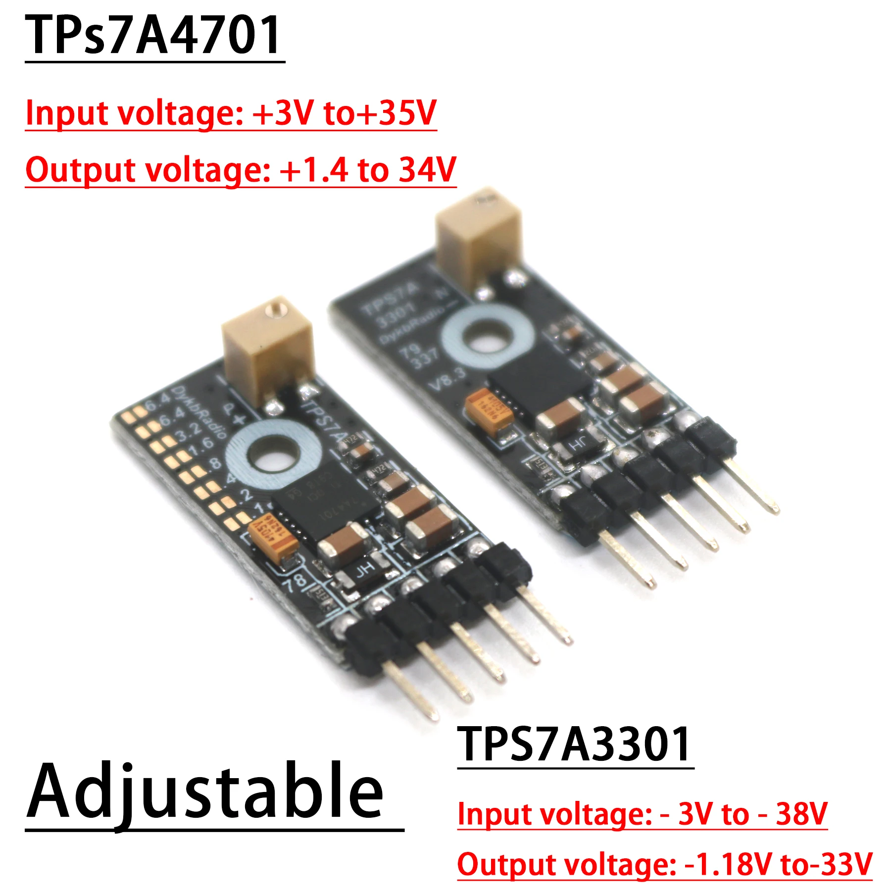 TPS7A4701 TPS7A3301 Audio RF Linear Power Supply Low Noise Positive ...