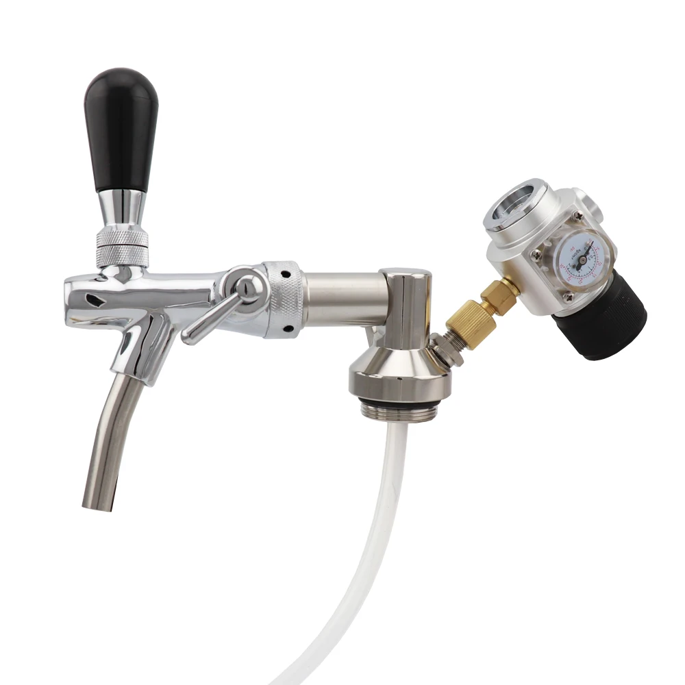Edelstahl-Bier-Brummstimme-Dispenser-Tap-Speer-Co2-Gas-Regler-0-30-PSI ...