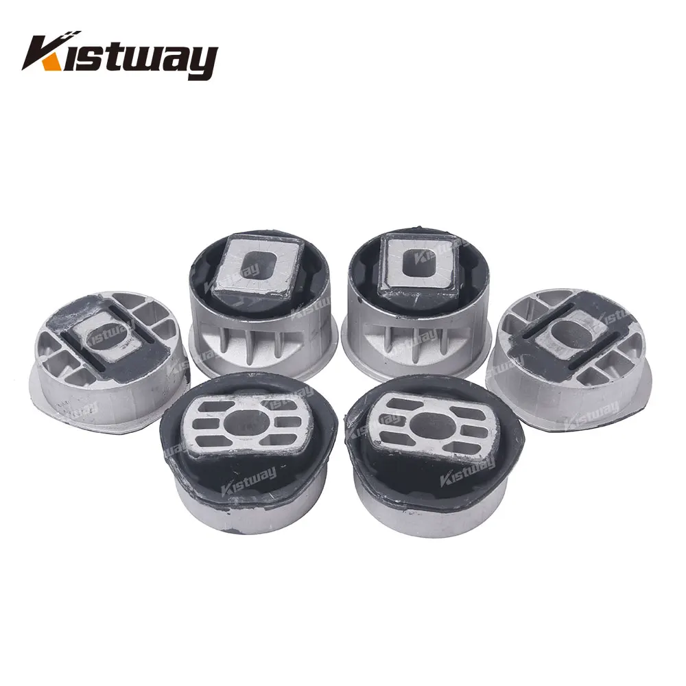 6PCS Front Rear Axle Beam Mounting Bonded Rubber Bushing For Audi A8 D3 ...