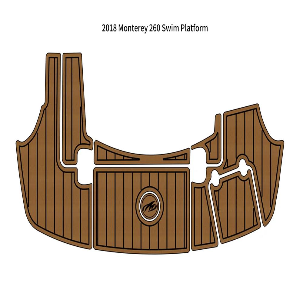 2018-Monterey-260-Swim-Platform-Step-Pad-Boat-EVA-Foam-Faux-Teak-Deck ...