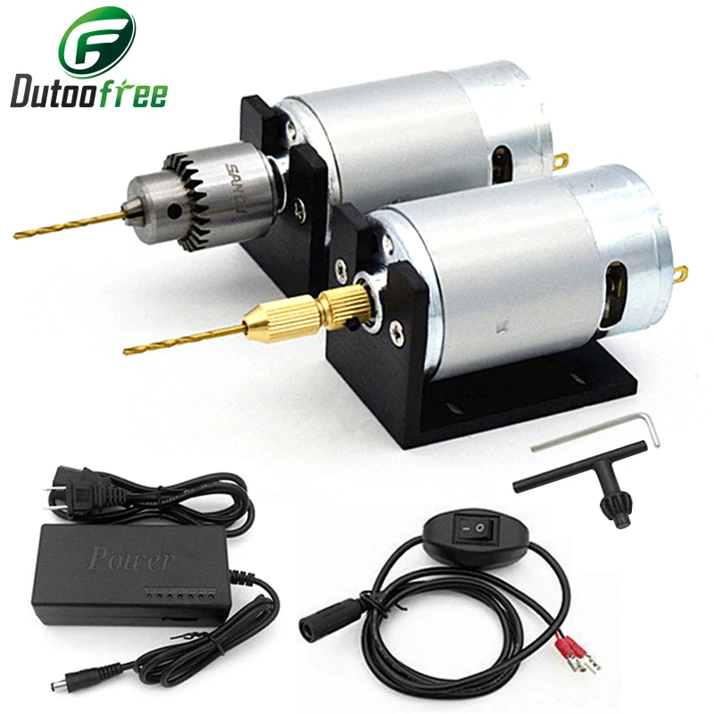 Lathe Press 555 Motor With Miniature Hand Drill Chuck And Mounting ...