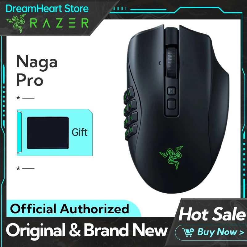 Razer-Naga-Pro-Wireless-Gaming-Mouse-Gamer-E-Sports-12-Button ...