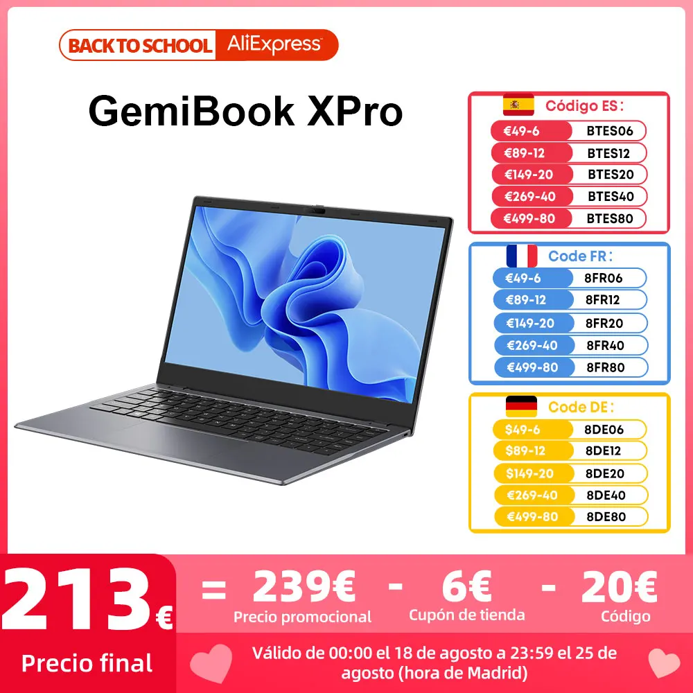 CHUWI-pc-portable-GemiBook-XPro-cran-14-pouces-FHD-processeur-Intel ...