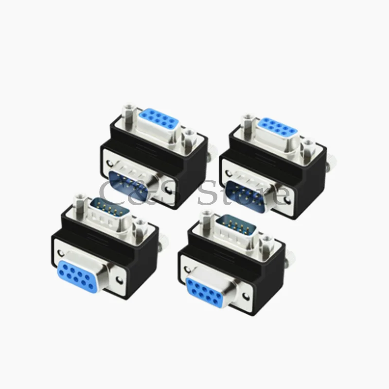 DB9-Adapters-90-Degree-Bend-Male-Female-to-Male-Female-9-Pin-Connectors ...
