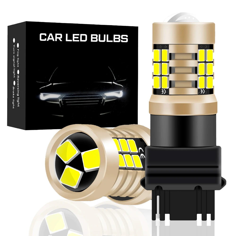 2x W21w Wy21w T20 3157 7440 7443 W21/5w Ba15s P21w P21/5w Bau15s Py21w 3156 2835 21smd Led Bulb ...