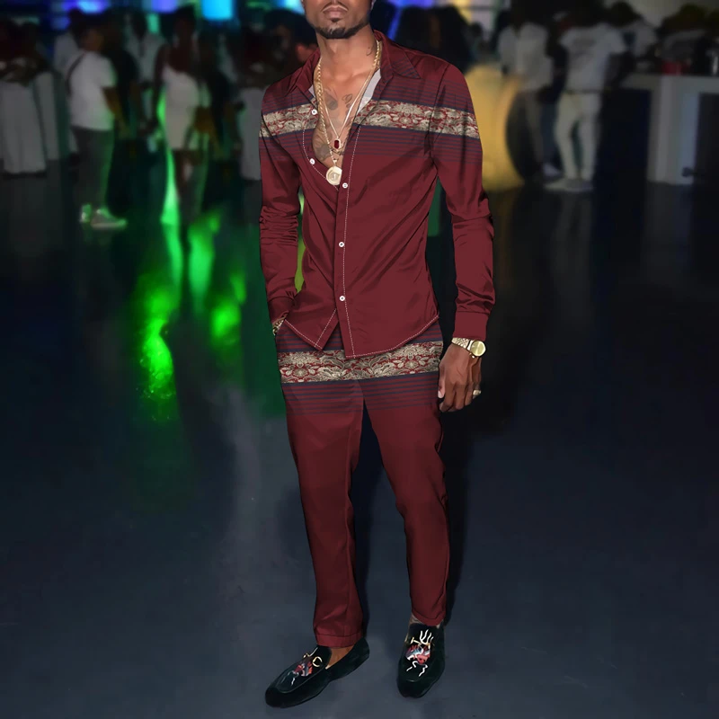 Men's Clothing Party Shirts | Mens Clothing Set Party | Mens Party ...