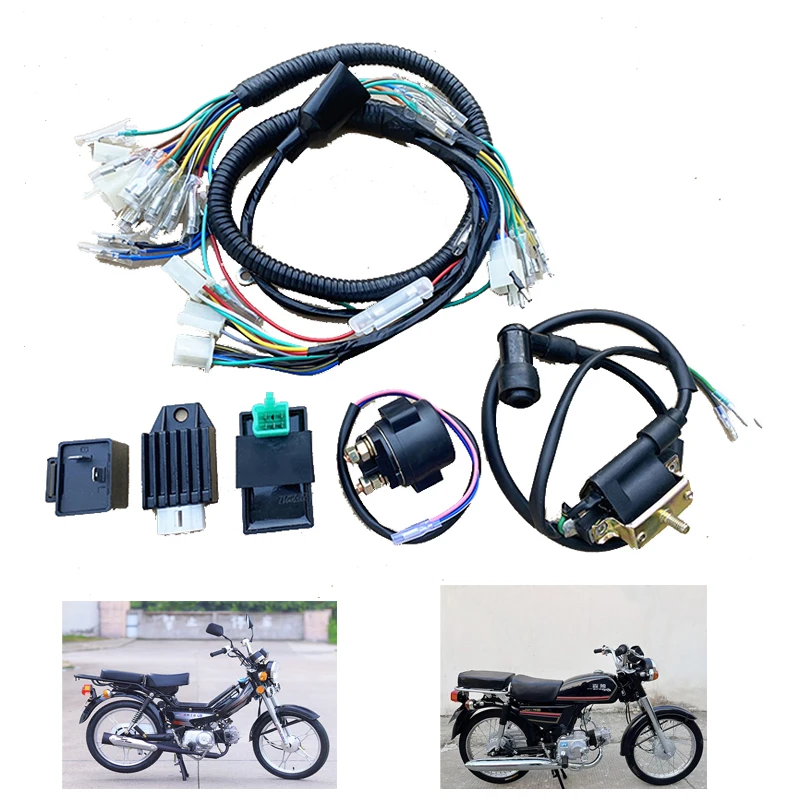 Motorcycle-Electrical-Wiring-Harness-Wire-Cable-for-Jialing-Honda-Lifan ...