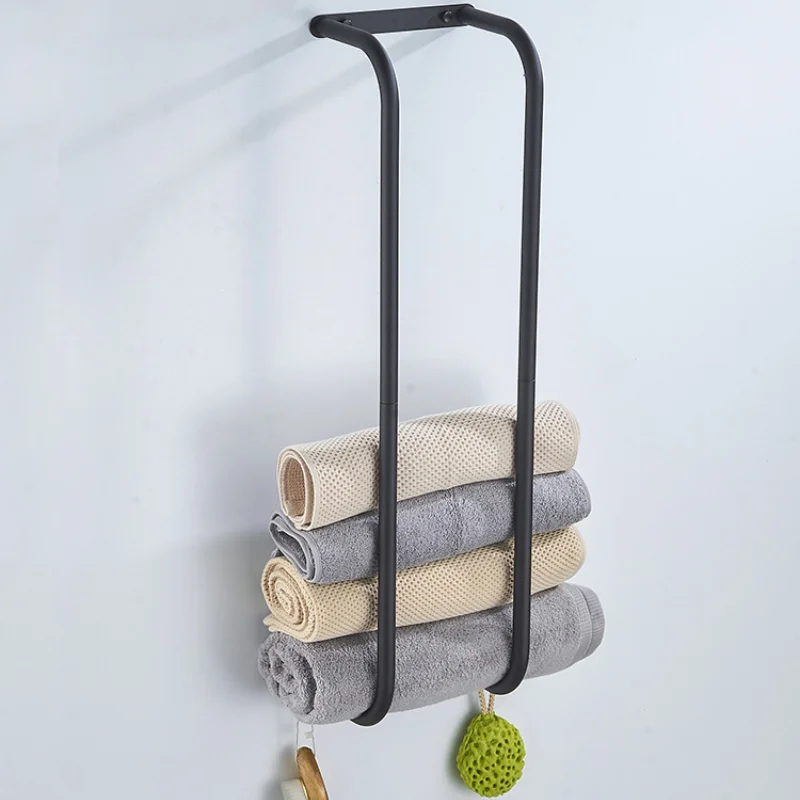 304-Stainless-Steel-Bath-Towel-Rack-Vertical-Towel-Holder-Bathroom-Wall ...