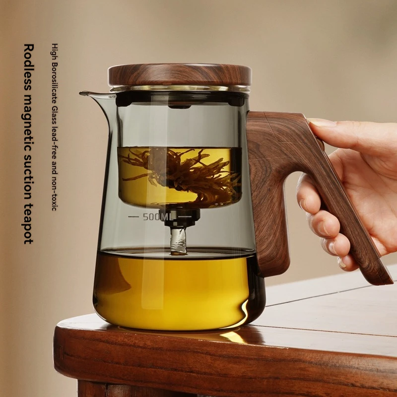 Magnetic Glass Teapot with Infuser Tea Kettle Maker Infusers Jug ...