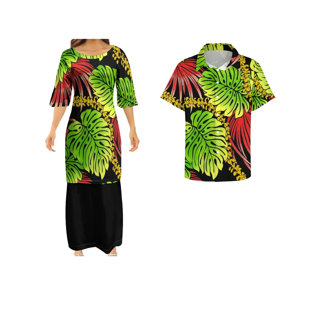 New-Samoa-Polynesian-Puletasi-Women-Dresses-O-Neck-Women-Top-And-Skirt ...