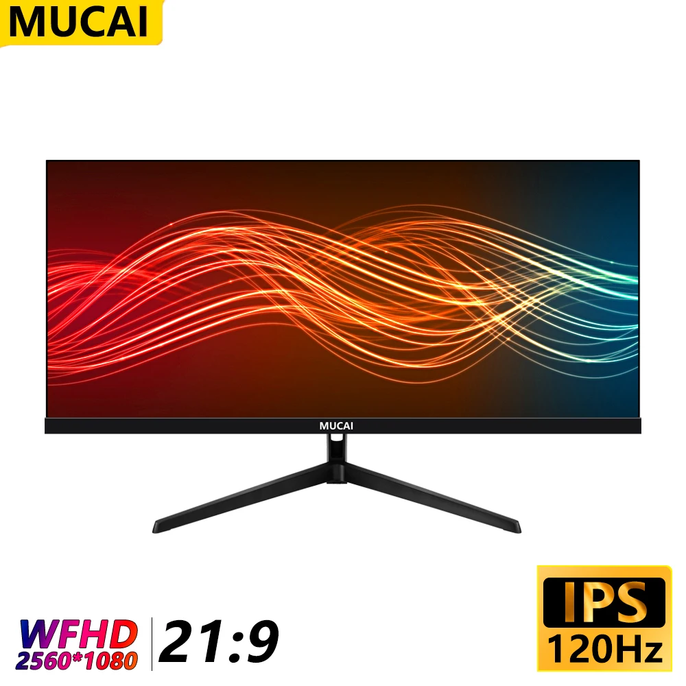 MUCAI 29 Inch Monitor Quasi-2K 120Hz WFHD Wide Display 21:9 IPS Desktop LED Not Curved Gamer ...