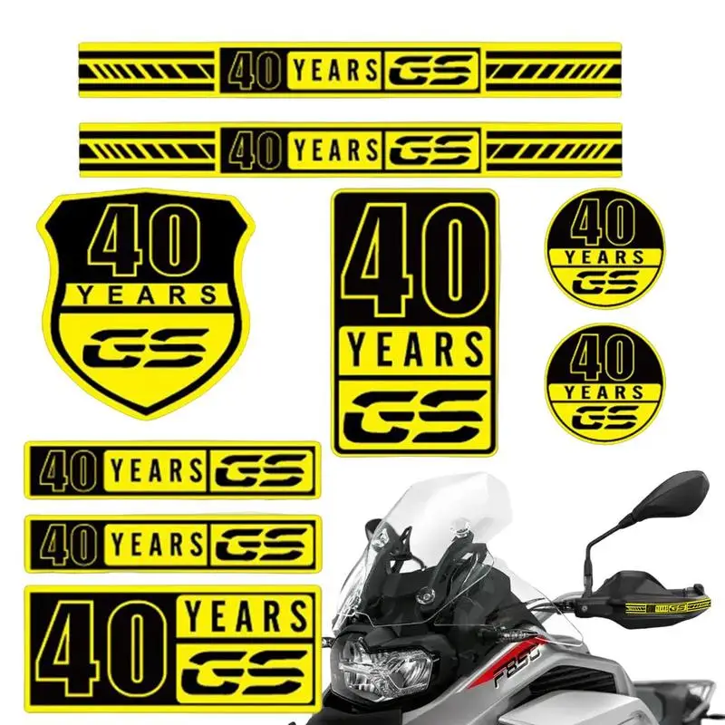 40 Years GS Motorcycle Stickers Waterproof GS 40 Years Motorcycle ...