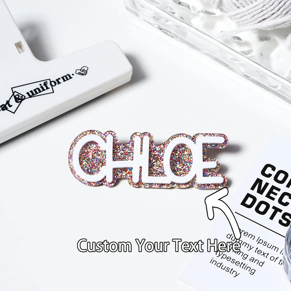 1PC Custom PMMA Keychain - Personalized Diamond & Name Accessory ...