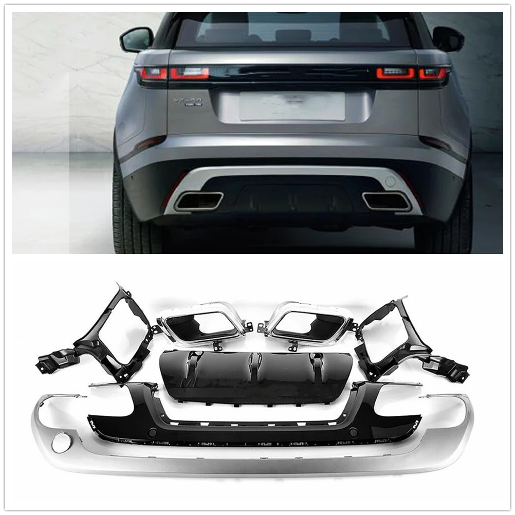 Rear-Bumper-Diffuser-Lip-For-Land-Rover-Range-Rover-Velar-2017-2023 ...