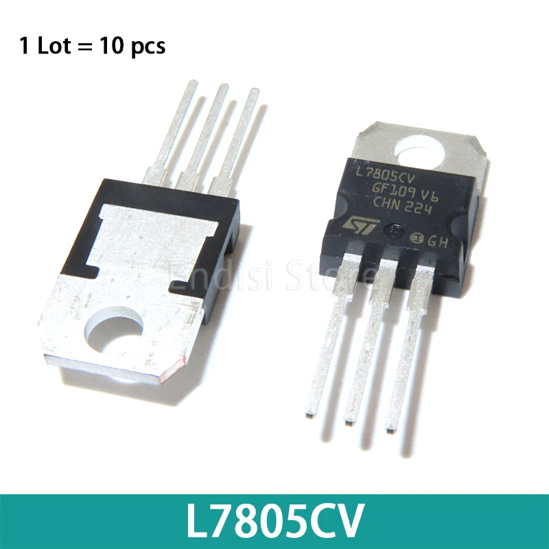 10PCS L7805CV 7805 L7805 L7805C LM7805 MC7805 Linear Voltage Regulators ...