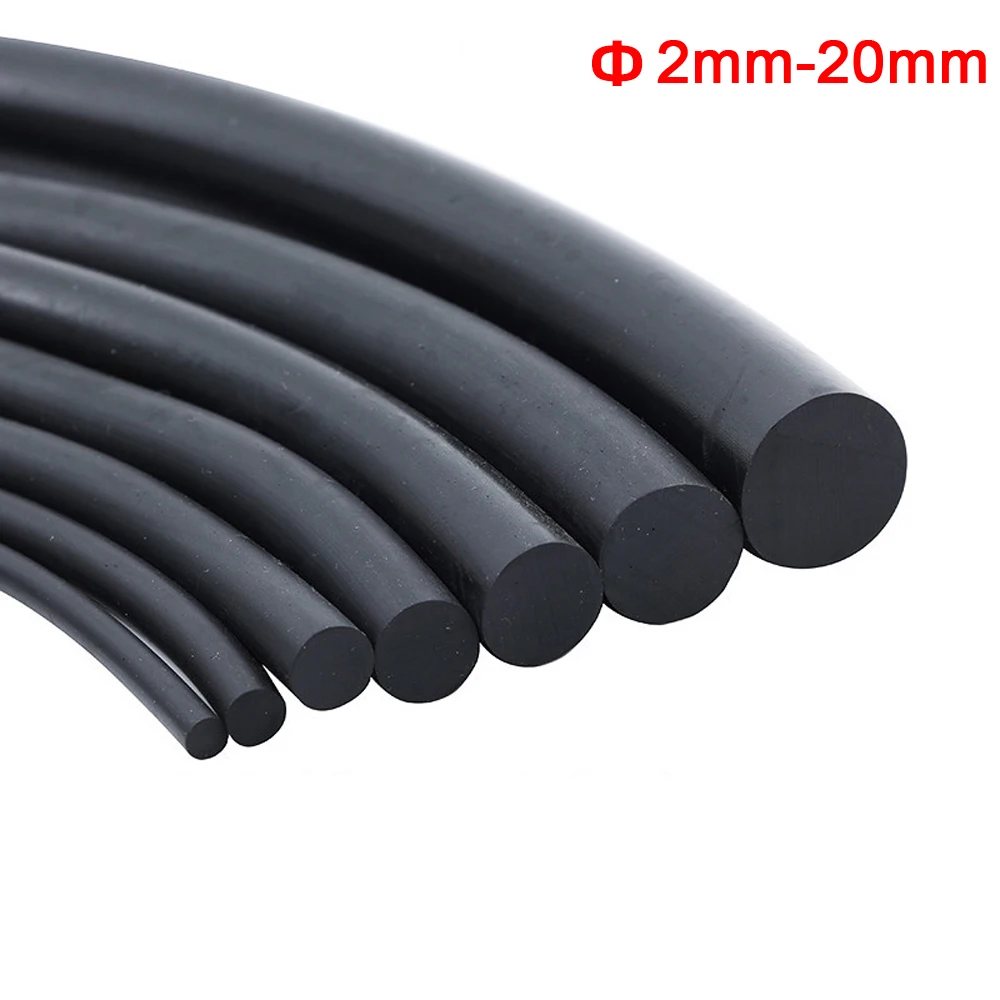 1 Meter Solid Black Nitrile Rubber Strip O Ring Cord NBR Rubber Seal 1 Meter Solid Black Nitrile Rubber Strip O Ring Cord NBR Rubber Seal