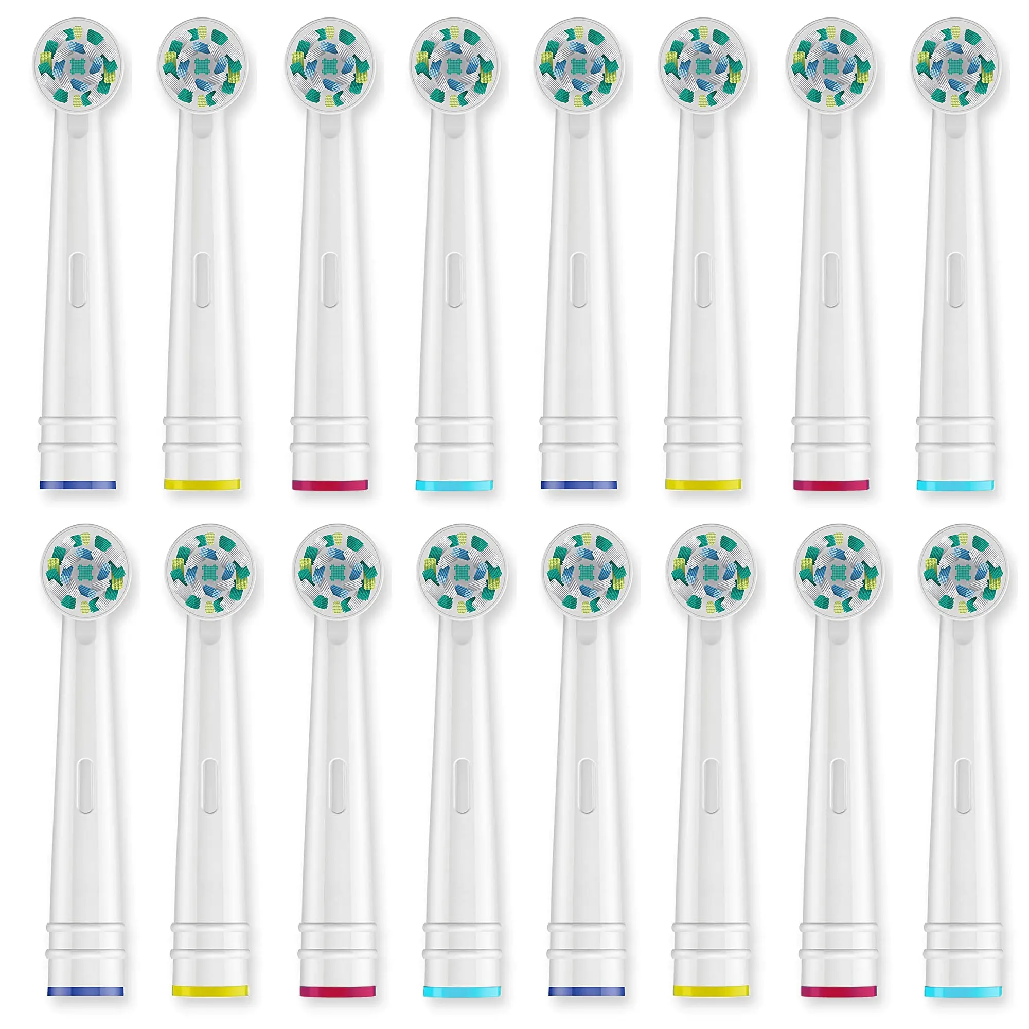 16PCS Cross Action Toothbrush Head For Oral B Whitening Soft Bristles ...