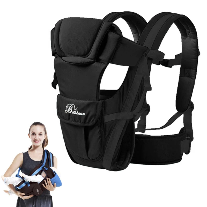 Beth Bear Baby Carrier Backpack Breathable Front Facing 4 In 1 Infant ...