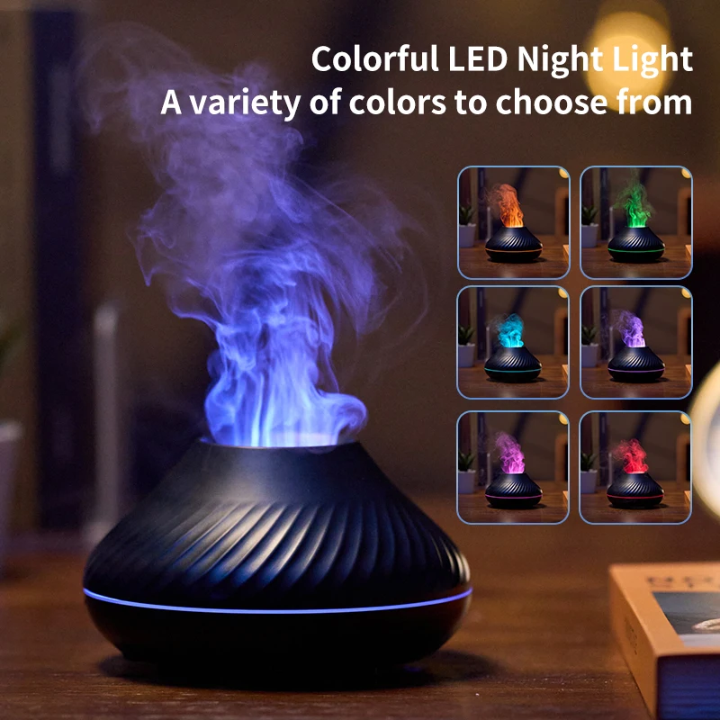 Volcanic-Aroma-Diffuser-Essential-Oil-Lamp-Home-130ml-USB-Portable-Air-Humidifier-with-Color ...