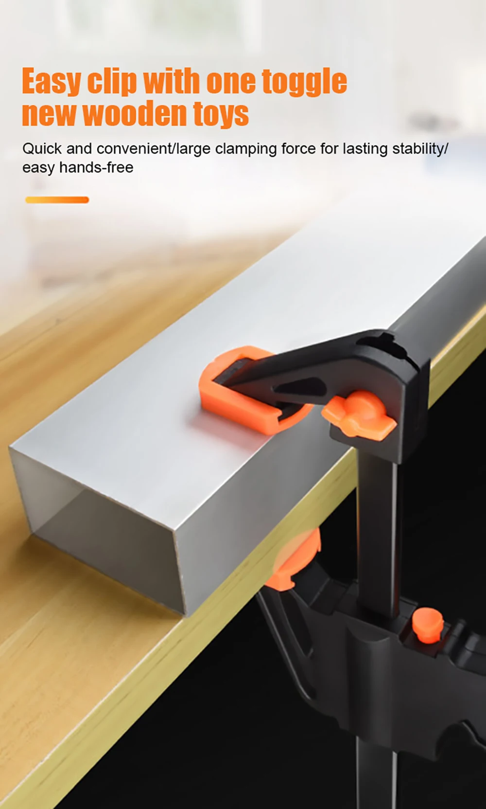 4Inch Mechanical Workshop Table F Clamp Fixed Kit Quick Ratchet Release ...