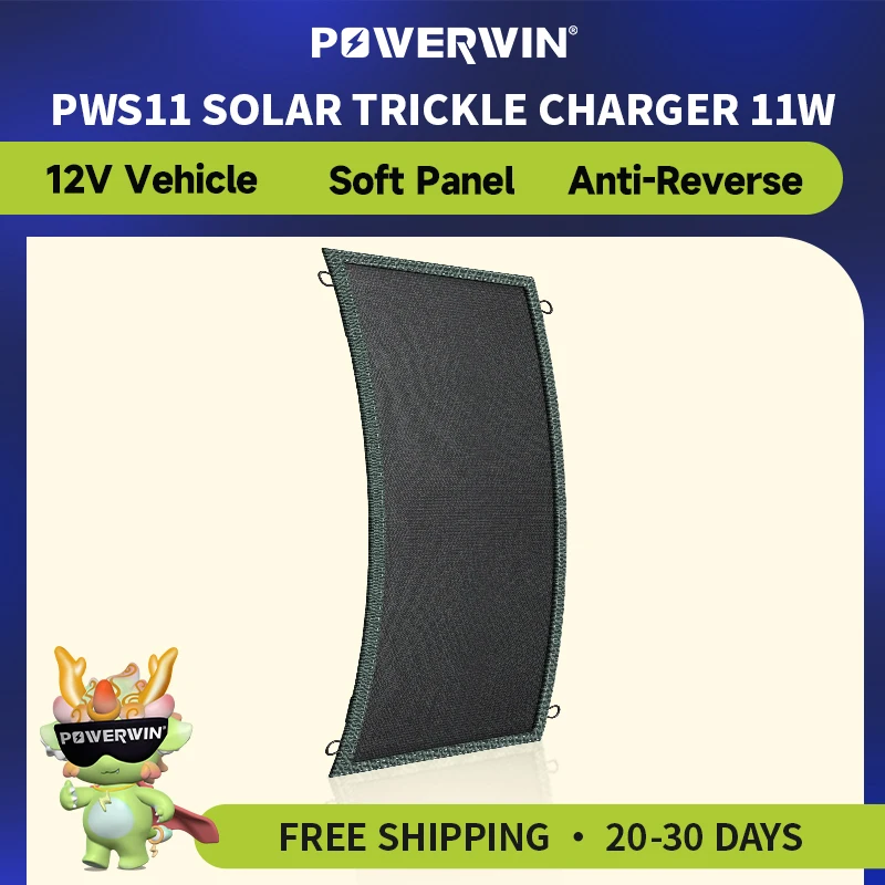 POWERWIN-PWS11-12V-Solar-Battery-Trickle-Charger-Maintainer-Portable ...