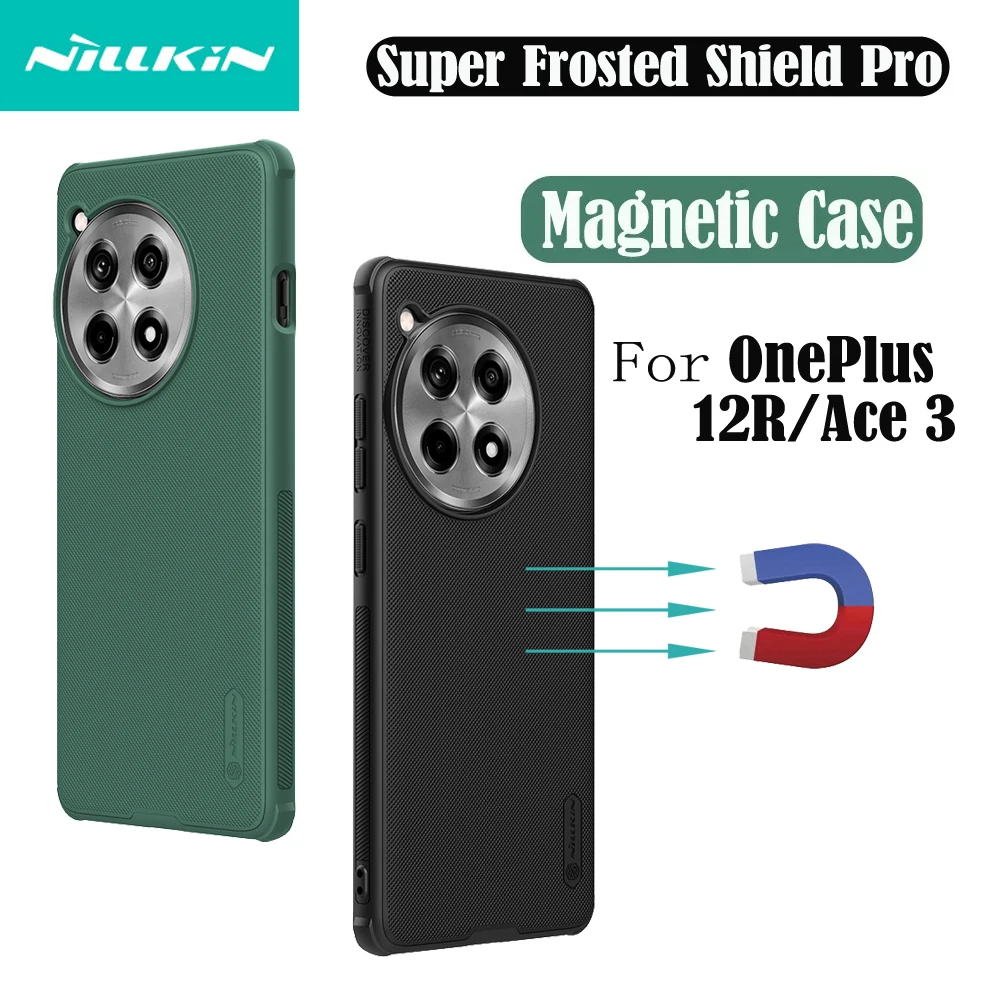 For-OnePlus-12R-Ace3-MagSafe-Case-Nillkin-Frosted-Shield-Pro-Shockproof ...