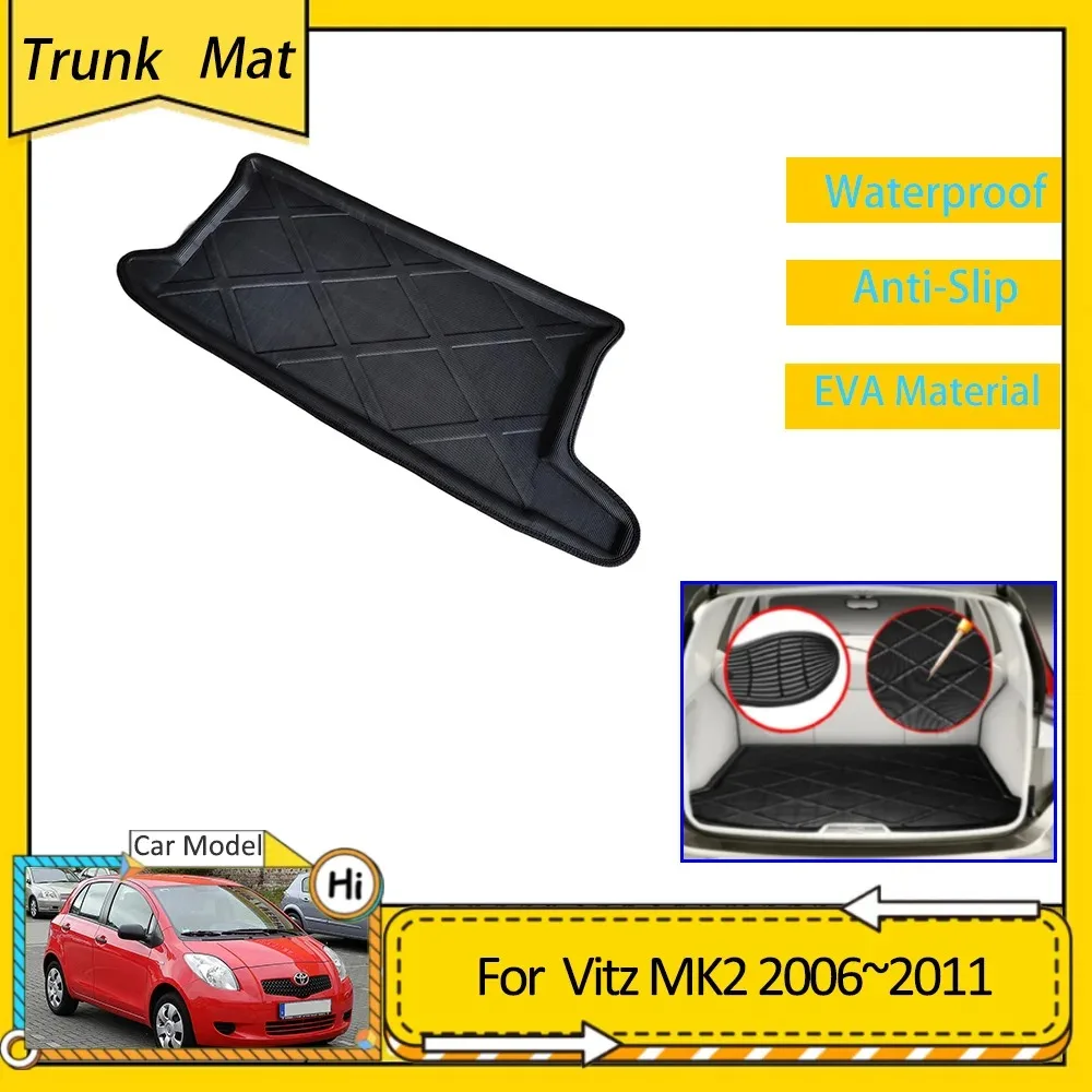Car-Trunk-Mat-For-Toyota-Vitz-Yaris-Daihatsu-Cha-XP90-MK2-2006-2011 ...