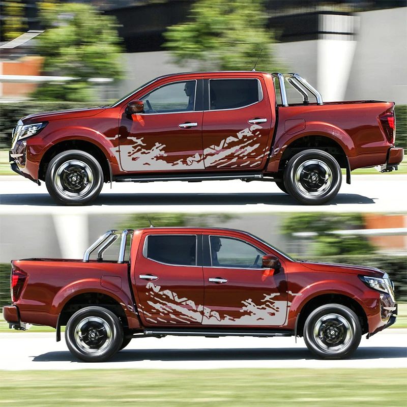 2pcs 4x4 Cross-country Flight Plasma Splash Graphics Car Sticker For ...