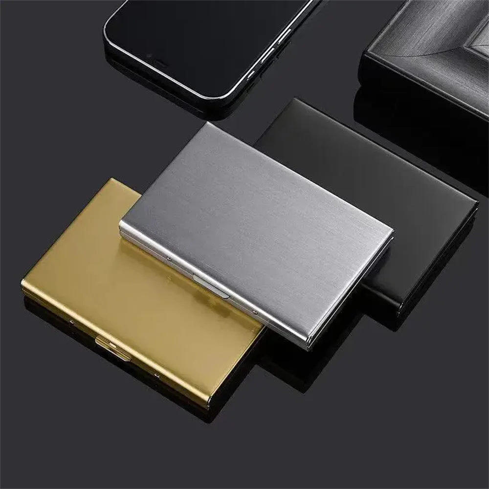 10-Slots-Stainless-Credit-Card-Holder-Men-Slim-Anti-RFID-Travel-ID ...