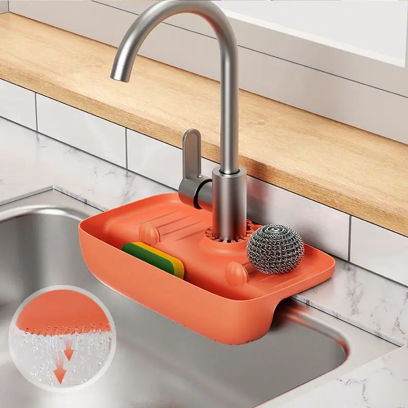 Silicone-Faucet-Mat-Sink-Splash-Drain-Pad-Splash-Catcher-Countertop ...