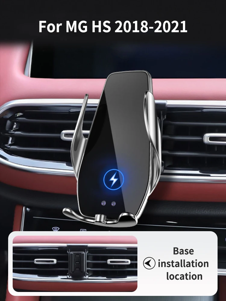 Car Phone Holder For Morris Garages MG EHS Plug in Hybrid HS 2018 2021Block type base wireless bares rack accessories AliExpress