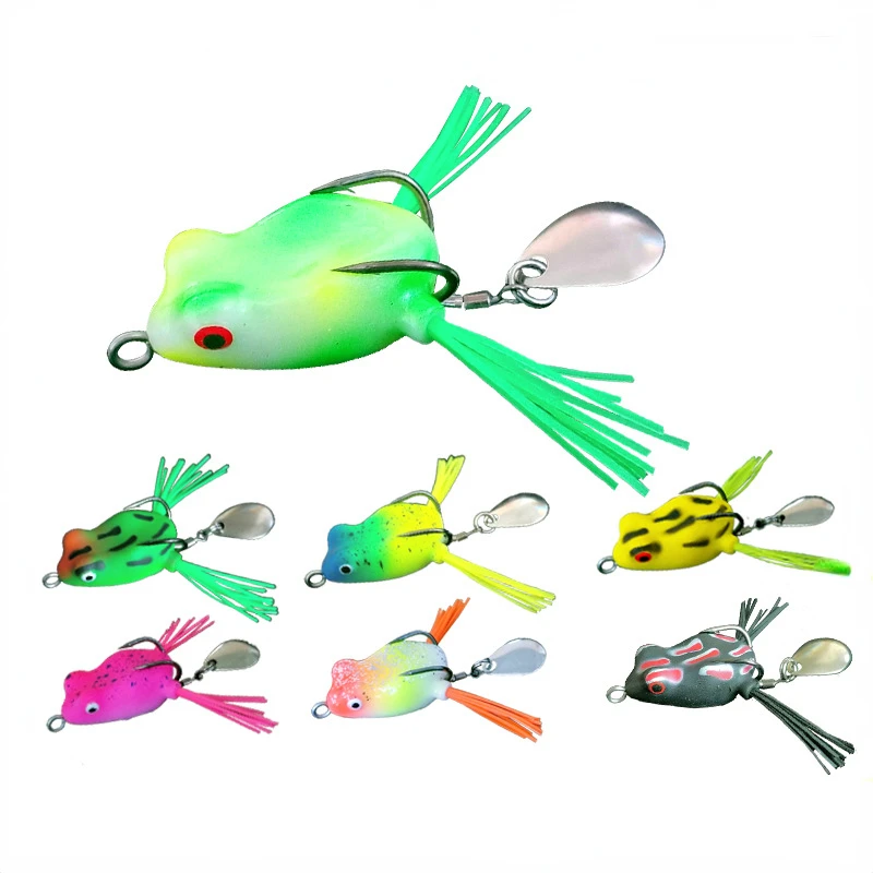 Lure-Floating-Frog-Modified-Thunder-Frog-Black-Frog-16-Color-Soft-Frog ...