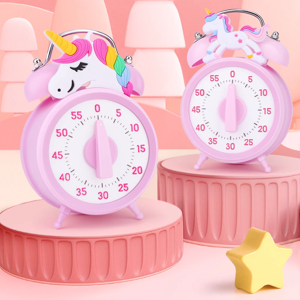 Pink-Unicorn-Kids-Timer-Visual-Timer-60-minutes-Countdown-Suitable-for ...
