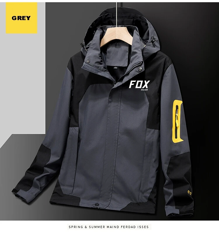 Jacket for Rider fox Men Hooded Waterproof Jackets Hiking Coats With ...