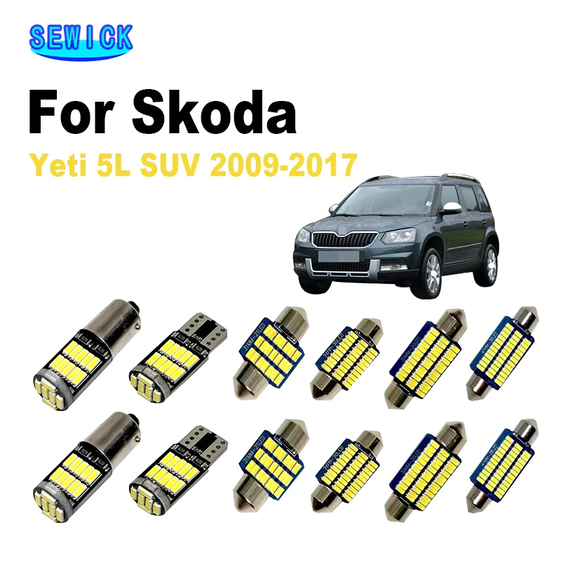 SEWICK-20Pcs-Canbus-12V-For-Skoda-Yeti-5L-SUV-2009-2013-2014-2015-2016 ...