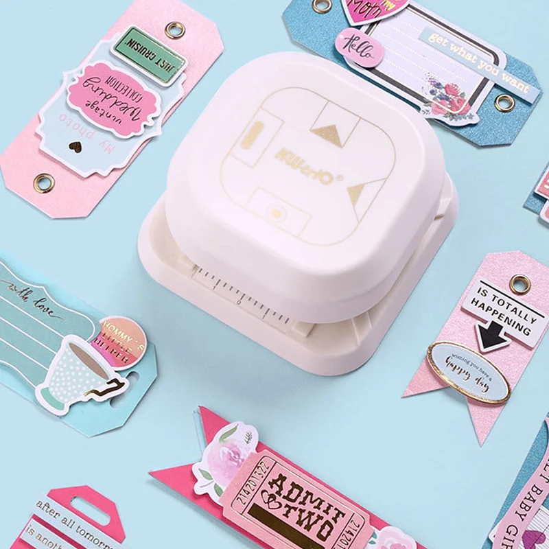 Fromthenon-Multifun-es-Tag-Puncher-Canto-Rounder-Cortador-Etiqueta-Soco ...