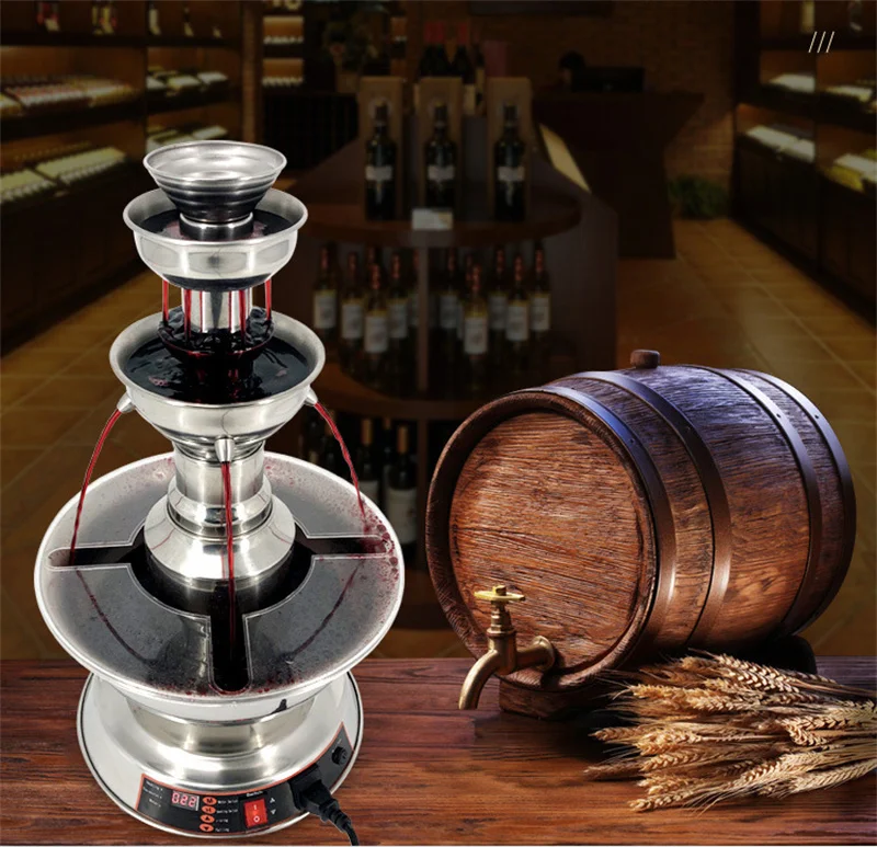 Jual Baru 3 Lapisan Anggur Jus Sampanye Air Mancur 110V 220V Listrik ...