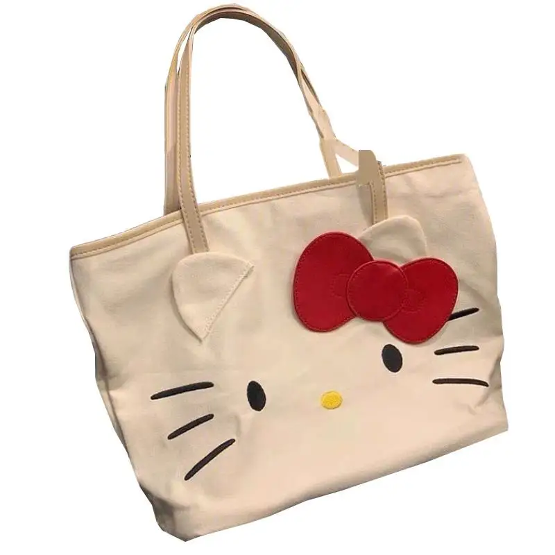 Bolso de lona de gran capacidad con dibujos animados Kawaii, Sanrio ...
