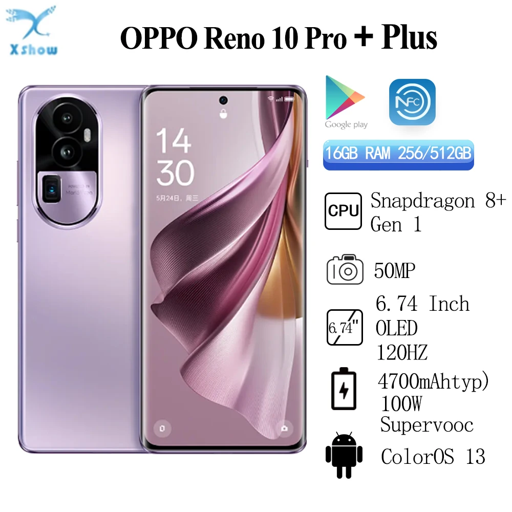 New-Original-OPPO-Reno-10-Pro-Plus-Snapdargon-8-Gen-1-4700mAh-100W ...