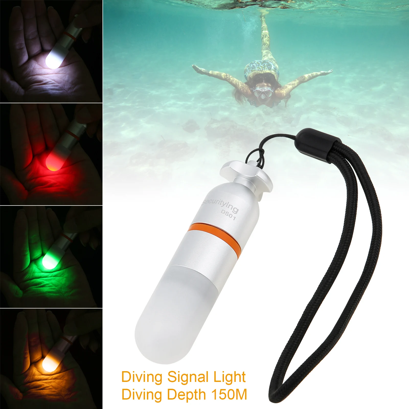Scuba-Dive-Strobe-Beacon-Diving-Signal-Light-Mini-Underwater-150M-Scuba ...