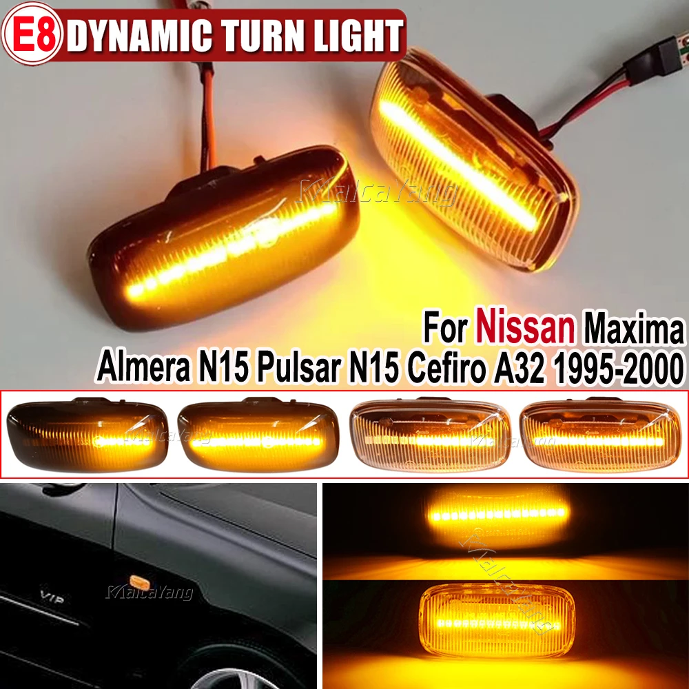 LED-Turn-Signal-Dynamic-Amber-Indicator-Light-For-Nissan-Skyline-R34 ...